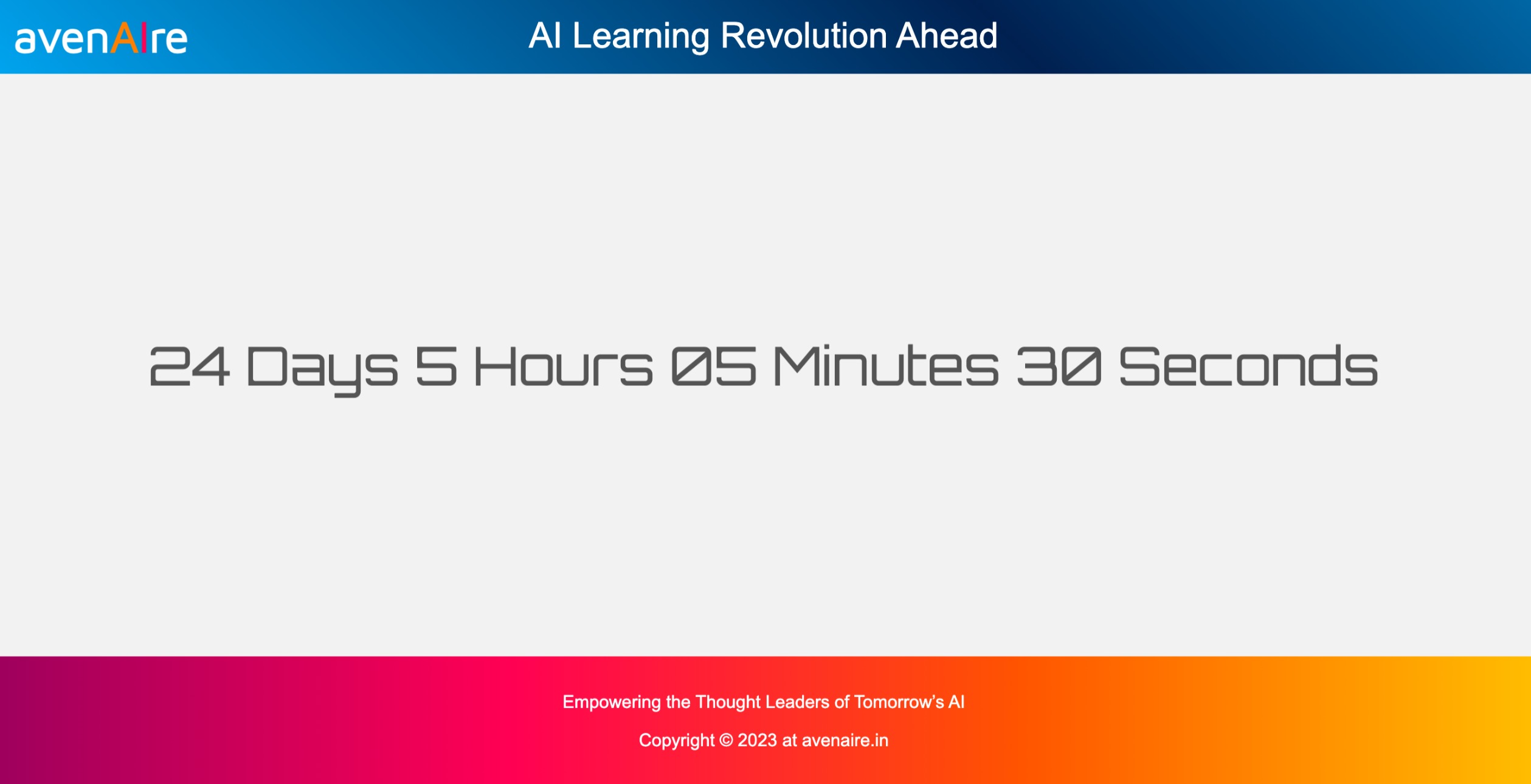 Countdown to 15th Nov 2023